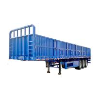 China FUWA Axle Fence High Side Wall Semi Trailer With JOST 3.5 Kingpin for sale