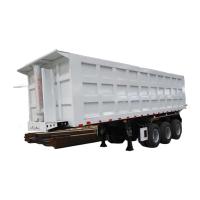 China Carbon Steel BPW Dump Semi Trailer Vehicle 50t Payload 3 Axles for sale