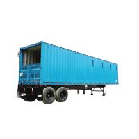 China 2 Axles Cargo Semi Trailer Vehicle Container Rated Capacity 30 - 100T for sale