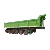 China H Beam 6 Axle Dump Semi Trailer Truck 50cubic Meters Volume for sale