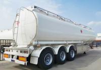 China 4 Axle 50000L Palm Oil Semi Tanker Trailer Q235 Carbon Steel Tank Body Material for sale