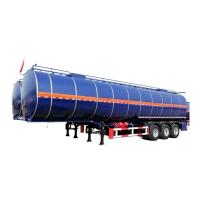 China Mechanical Suspension Diesel Fuel Tanker Trailer Used For Long Distance Transportation for sale