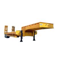 China 3 Axle 80 Ton Low Bed Semi Trailer Truck For Sale In Madagascar for sale