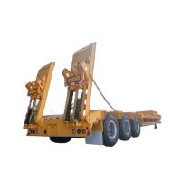 China 3 Axle 80 Ton Low Bed Semi Trailer Truck For Sale In Madagascar for sale