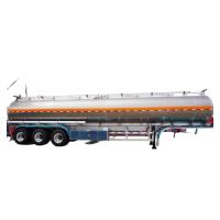China Wholesale Aluminum Alloy / Carbon Steel Diesel Fuel Tanker Trailer 40000 Liters for sale