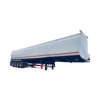 China Carbon Steel Crude Oil Diesel Fuel Tanker Semi Trailer 60000 Liters for sale