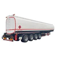 China Carbon Steel Crude Oil Diesel Fuel Tanker Semi Trailer 60000 Liters for sale