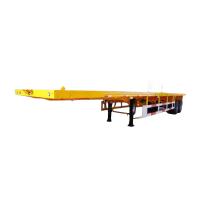 China 2 Axle Lorry Container Trailer 20FT ISO Tank Container Flatbed Semitrailer for sale