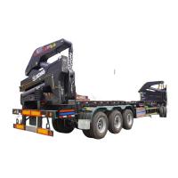 China 40 Ton Side Lift Container Transport Sideloader Trailer Self Loading Truck Trailer for sale