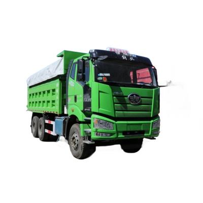 China FAW J6p 6X4 390HP Rear Tipping U Shape Dump Truck for Africa for sale