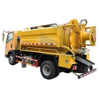 China Sinotruk 2-4cbm High Pressure Washing Vacuum Sewer Cleaner Flushing Vehicle Sewage Suction Tank Fecal Sludge Truck for sale
