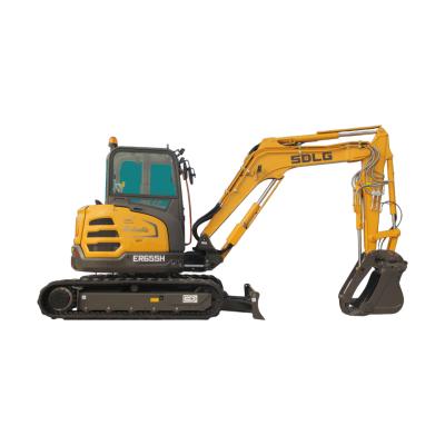 China SDLG Lingong Mini Crawer Digger 5.9tons Excavators Er655h With 0.18m³ Bucket For Urban Architecture for sale