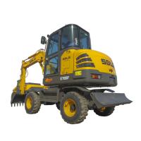 China SDLG Lingong LGMG 5.7t Wheel Excavator E765f With 0.21m³ Bucket For Sierra Leone Market for sale