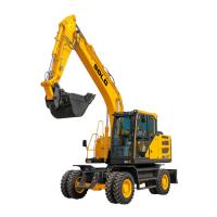 China SDLG Lingong LGMG 16T Wheel Excavator E7150H With 0.6m³ Bucket For Africa Market for sale