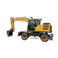 China SDLG Lingong LGMG Wheel Excavator E7160h Earth Moving Machine Mining Digger With 0.6m³ Digging Bucket for sale