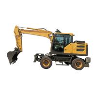 China SDLG Lingong LGMG Wheel Excavator E7160h Earth Moving Machine Mining Digger With 0.6m³ Digging Bucket for sale