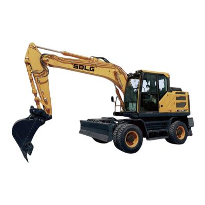 China SDLG Lingong LGMG Wheel Excavator E7160h Earth Moving Machine Mining Digger With 0.6m³ Digging Bucket for sale