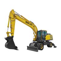 China SDLG Lingong LGMG Wheeled Bagger Digger Mini Hydraulic Wheel Excavator 22t E7210h With 0.95m³ Bucket for sale