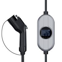 China Portable EV Charger 16A Type 1 110V-240V Adjustable 8-16A EVSE with 5M Cable for sale