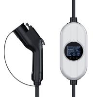 China Portable EV Charger 16A Type 1 110V-240V Adjustable 8-16A EVSE with 5M Cable for sale