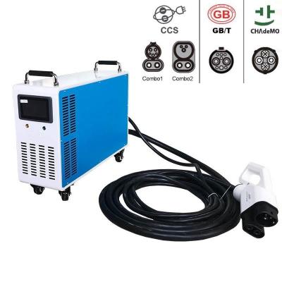 China 30kW DC Fast EV Charger CCS GBT Level 3 380V AC Input 200-750V Output for VW ID4 ID6 Tesla for sale