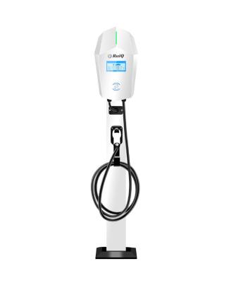 China RuiQ 240V EVSE Dual EV Charger Type 2 Single Phase 7kW 22kW Residential for sale