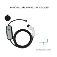 China RuiQ JSAC22032A-M Portable EV Charger 16A Adjustable 8A-16A SAE J1772 NEMA 6-20 for sale