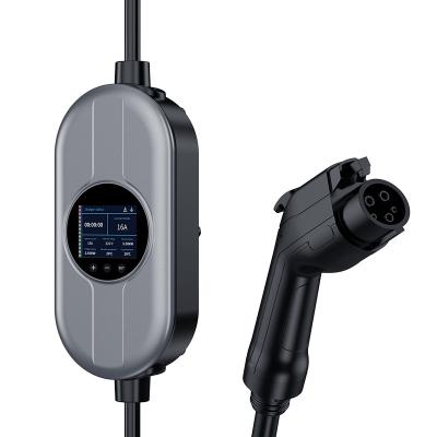 China RuiQ XC-Q16 Wall Mounted EV Charger Level 1 16A 110-240V Type 1 Cable 5M for Home for sale