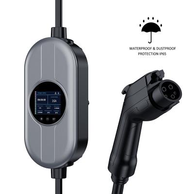 China RuiQ XC-Q16 Wall Mounted EV Charger 110-240V 16A Type 1 Cable 5M CE Certified for sale