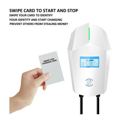 China RuiQ M8 240V 32A EVSE Charging Station Floor Mounted Dual EV Charger ODM for sale