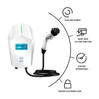 China 7kW 11kW 22kW EVSE Charging Station 240V 32A OCPP Wall Mount EV Charger for sale