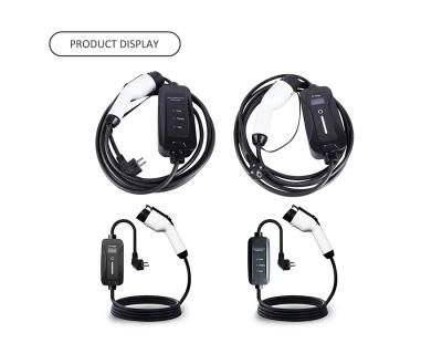 China RuiQ TA-1AC220-16 Portable EV Charger 3.5KW 7KW Level 2 110V 16A 32A Type1 Type2 CE for sale