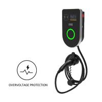 China RuiQ 7kW 22kW Tempered Glass Wall Mounted EV Charger Type1 Type2 16A 32A for sale
