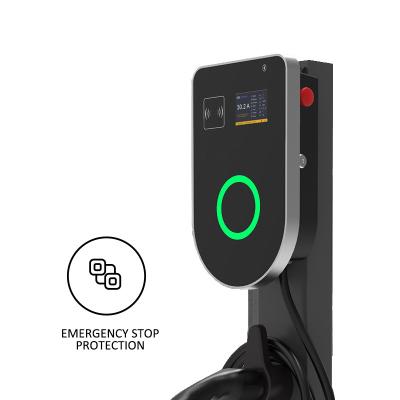China RuiQ KFEVAM3-07KCB 7kW Wall Mounted EV Charger 220V-380V 16A-32A CE TUV RoHS for sale