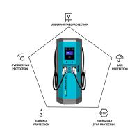 China RuiQ M10 Floor Mounted EV Charger 30-120KW AC380V 3 Phase CE Certified EVSE for sale