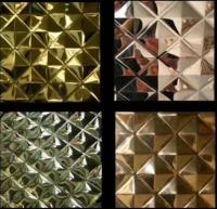 China Mirror Embossed Stainless Steel Plate 0.8mm 1.0mm for Wall Ceiling Water Ripple Decorative Sheet for sale