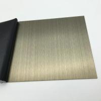 China PVD Color Coated Antique Bronze 304 Stainless Steel Sheet 0.3-3.0mm Thickness with Anti-Fingerprint Finish for sale