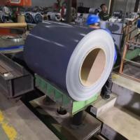 China 0.5mm Prepainted Galvanized PPGL Steel Coils DX51D Blue for Building Construction 508/610mm Inner Diameter for sale