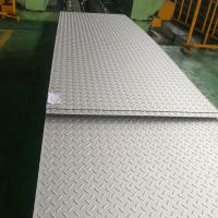 China Slit Edge Embossed Stainless Steel Plate 304 316 Checkered Hot Rolled Sheet 20mm for sale