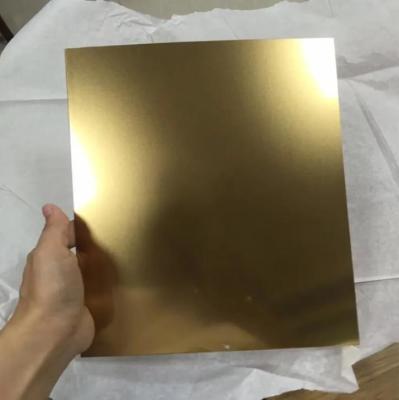 China Champaign Gold Decorative Stainless Steel Sheet Coil 0.1mm for Wall Panel 304 316L for sale