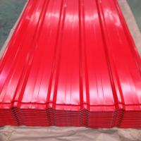 China DX51 DX52D PPGI Steel Sheet Corrugated Galvanized Roofing with 15-25μm Paint Thickness for sale