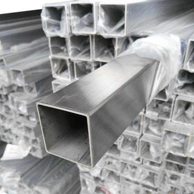 China Square Stainless Steel Pipe 50x50mm A312 TP304 Brushed Finish ISO Certified for sale