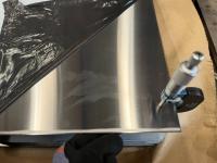 China Cold Rolled Stainless Steel Sheet 0.8mm No 4 Brushed Mirror JIS 201 304 316L for Architectural Decoration for sale