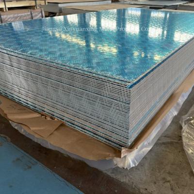 China 5052 Alloy Five-Rib Non-Slip Patterned Aluminum Plate 1.0-500mm Thickness for Industrial Flooring for sale