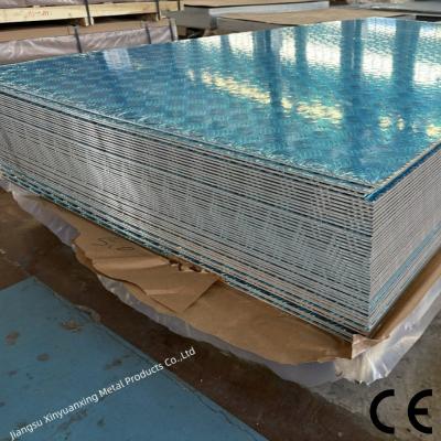 China 7075 Aluminum Checker Plate 1.5mm 6mm Thickness Embossed Alloy Sheet ASTM B209 T651 for sale