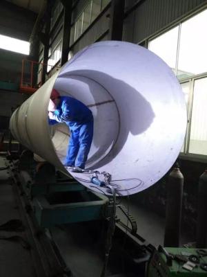 China Welded Stainless Steel Pipe 630mm OD 304 Grade JIS S32205 Brush Polish for sale