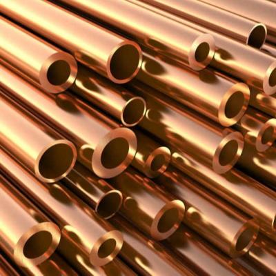 China C11000 Pure Red Copper Alloy Pipe/Tube 10mm OD 0.6mm Wall Thickness ASTM B165 B163 Standards for sale