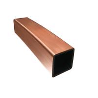 China 6mm C10200 C11000 Pure Copper Square Pipe Mould Tube Billets 680-2000mm Length 80-95H Hardness for sale