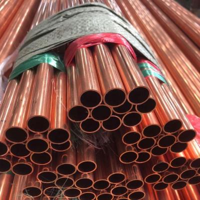 China 15mm 22mm 28mm Copper Round Pipe DIN 315 Standard for Plumbing Applications with 2-260mm OD Range for sale