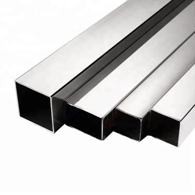 China ASTM A554 Stainless Steel Square Pipe 304 316 430 Hairline Finish OD 9.5-2000mm for sale